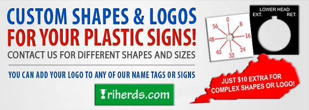 CUSTOM SHAPES & LOGOS FOR PLASTIC SIGNS! | Riherds.com Blog